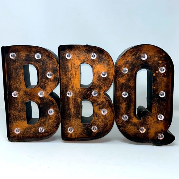 Accents | Bbq Marquee Lighted Sign Battery Operated | Poshmark